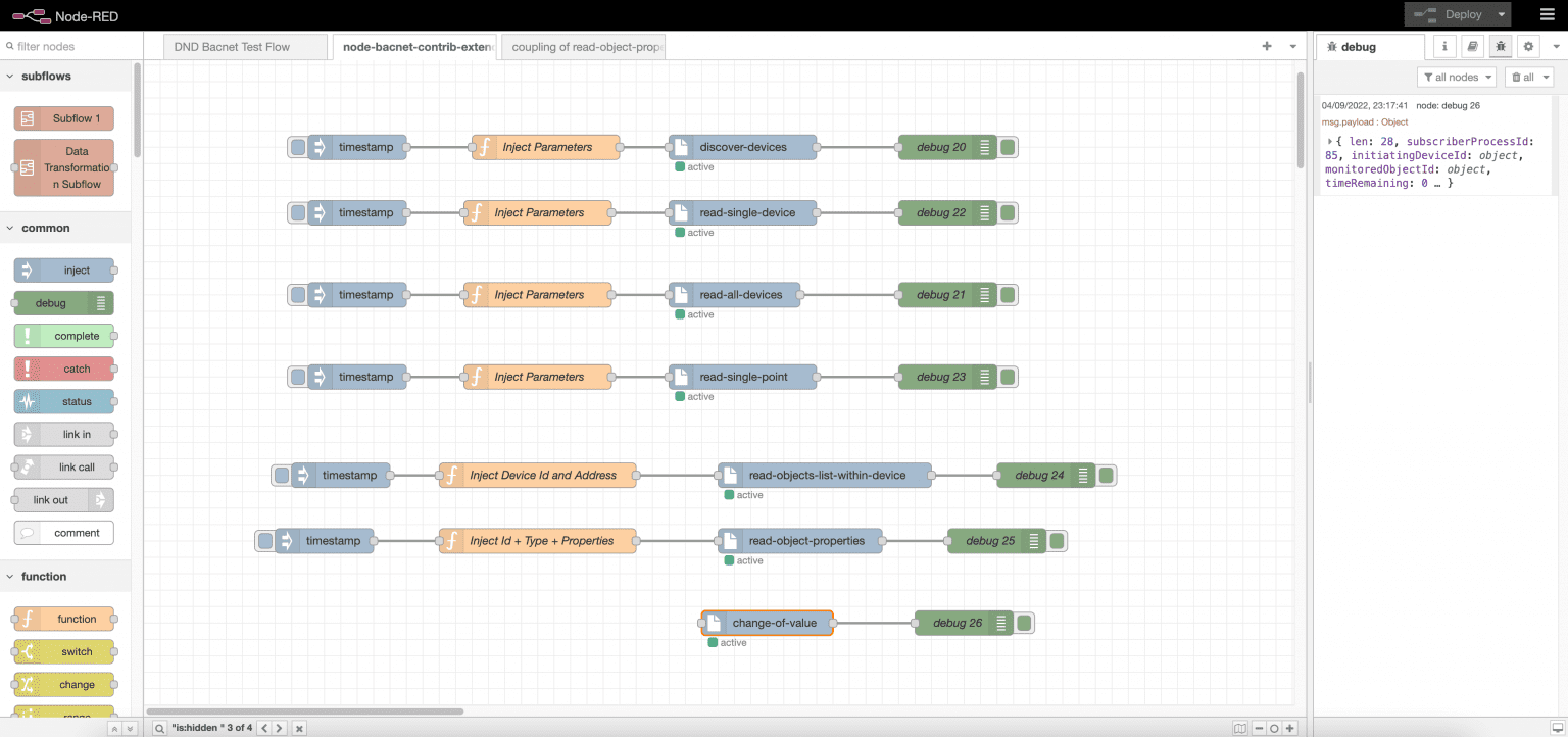 How to use Node-Red plugin node-bacnet-contrib-extended to read Bacnet Devices - HellGeeks