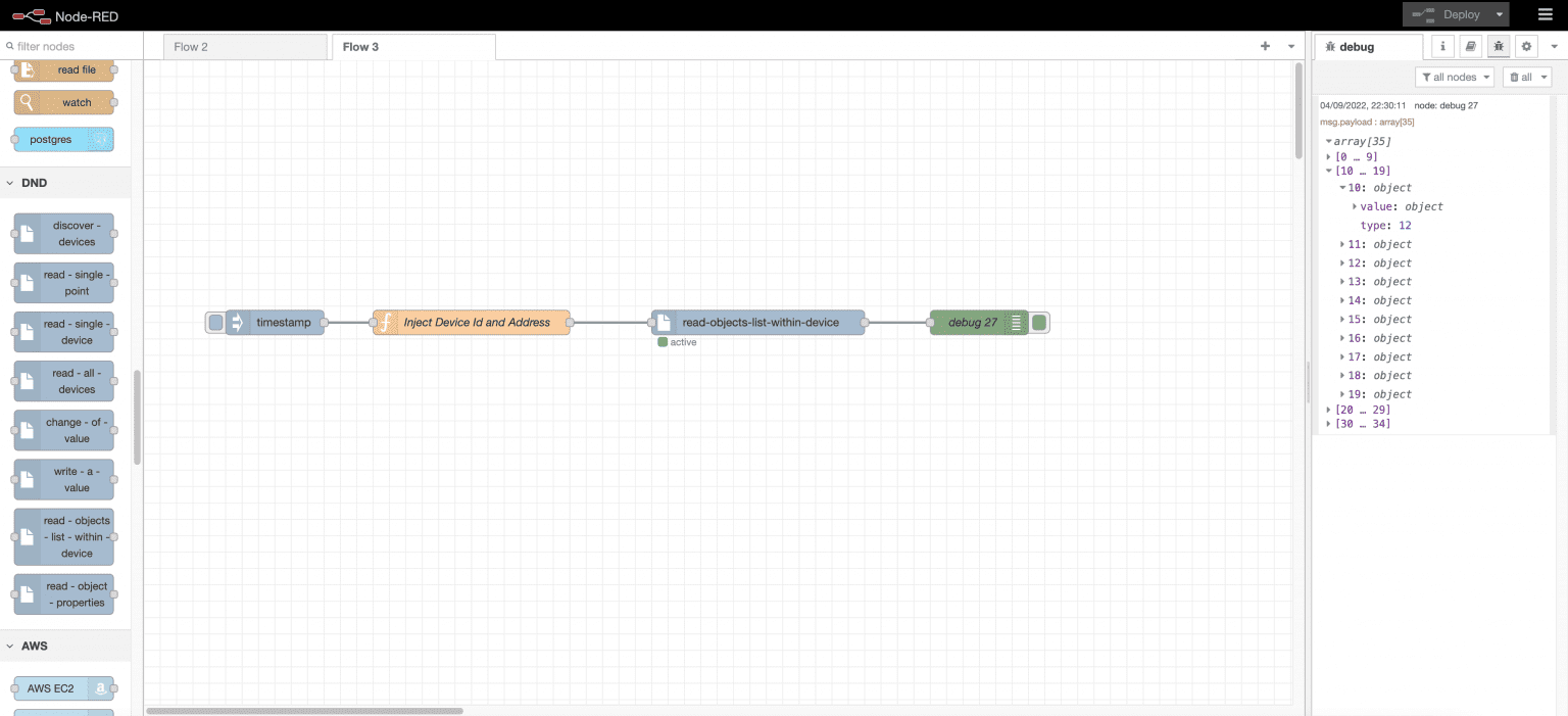 How to use Node-Red plugin node-bacnet-contrib-extended to read Bacnet ...