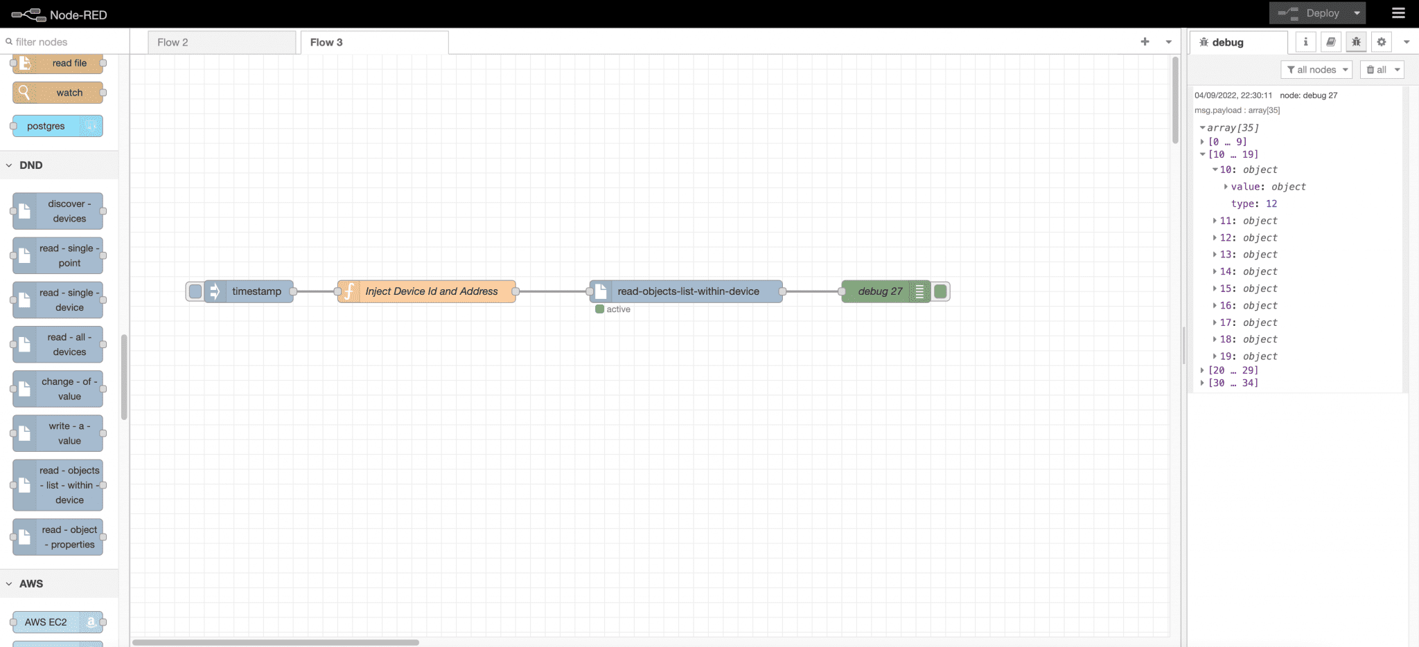 How to use Node-Red plugin node-bacnet-contrib-extended to read Bacnet ...
